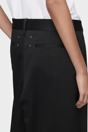 MAISON MARGIELA Wide-leg Raw Edge Shorts