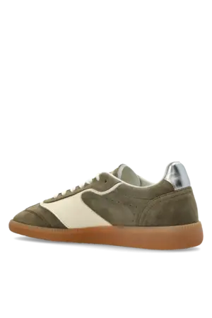 Dsquared2 Low-top Suede And Leather Sneakers - Green