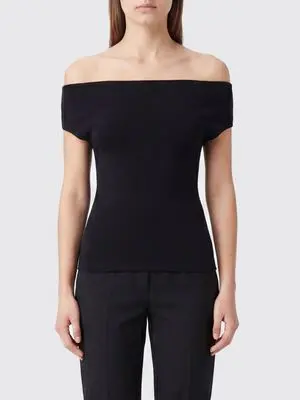 SEMICOUTURE Off-the-shoulder Top - Black