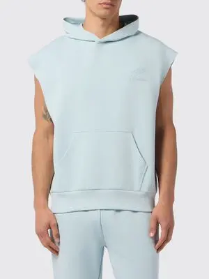 PLEIN SPORT Sleeveless Hooded Sweatshirt - Turquoise