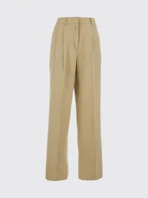 DUNST Wide-leg Trousers - Beige