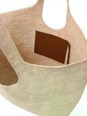 ANINE BING Lili Raffia Tote Bag