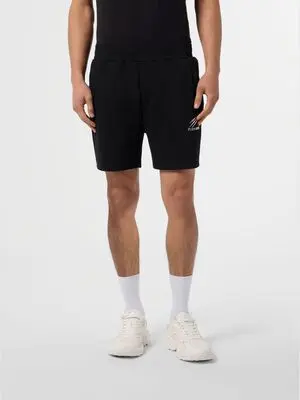 PLEIN SPORT Cotton Blend Jogging Shorts - Black