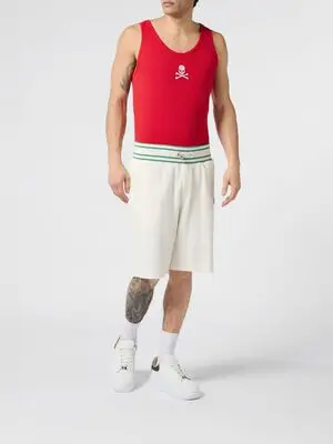 Philipp Plein Silk Shorts - White