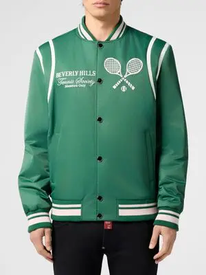 Philipp Plein Tennis Club Varsity Jacket - Green