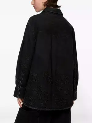 GANNI Broderie Anglaise Denim Shirt