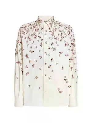 Dolce & Gabbana Cotton Shirt With Embroidery - Neutrals
