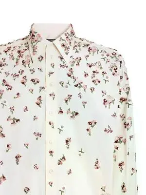 Dolce & Gabbana Cotton Shirt With Embroidery