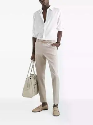 Dolce & Gabbana Martini Shirt In Dg Barre Jacquard - White