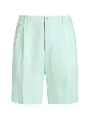 Dolce & Gabbana Linen Bermuda Shorts - Blue