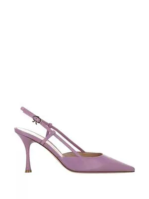 GIANVITO ROSSI Pointed-toe Slingback Sandals - Purple