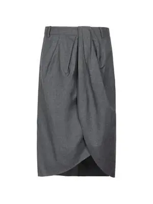 JNBY Draped Asymmetric Midi Skirt - Grey
