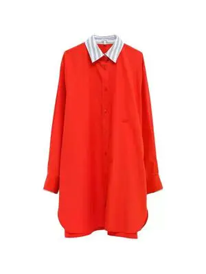 Loewe Striped Collar Mini Shirt Dress
