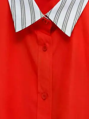 Loewe Striped Collar Mini Shirt Dress