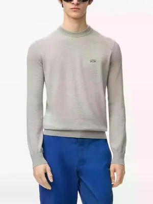 Loewe Anagram Embroidered Sweater - Dove