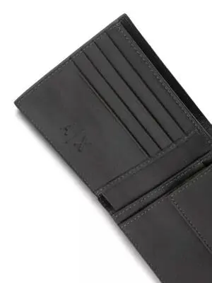 Armani Exchange Logo-lettering Bi-fold Wallet