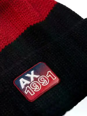Armani Exchange Logo Patch Beanie