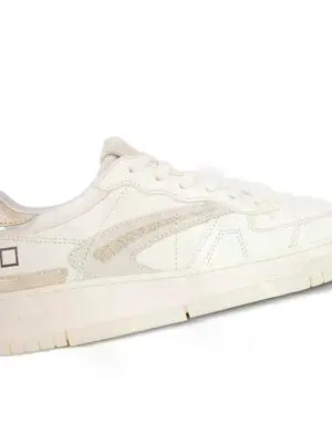 D.a.t.e. Torneo Glitter-panelled Leather Sneakers