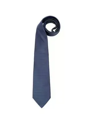 ELIOS Aries Embroidered Silk Tie - Blue