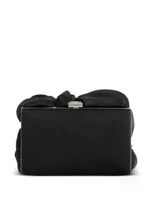 GEMY MAALOUF Clutch Bag With Floral Appliqué And Chain Strap