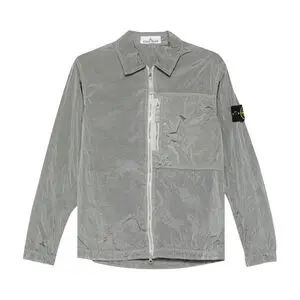 Stone Island Zip-up Shirt Jacket - Grey