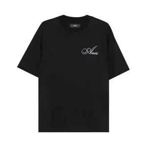Amiri Crystal Script Logo T-shirt - Black