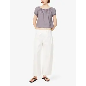 DEIJI STUDIOS Scoop Neck Cotton Top