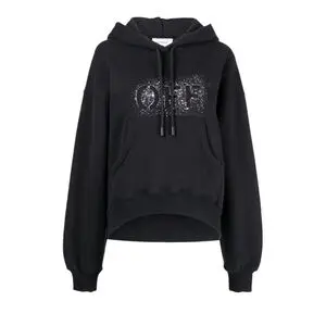 Off-White Spray Paint Logo Hoodie - Black