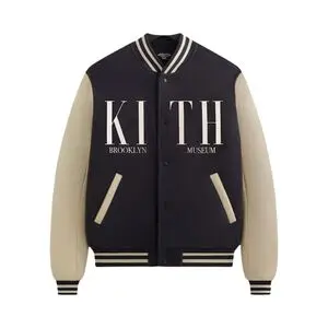 Kith Brooklyn Museum Wool Varsity Jacket - Blue
