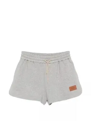 Fendi Logo Patch Track Shorts - Grey