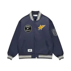 A BATHING APE X Stadium Goods Varsity Jacket - Blue