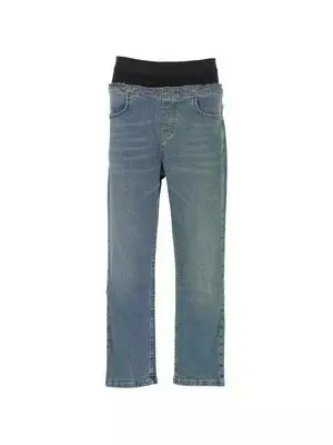 PROTOTYPES Layered Waistband Whiskered Jeans