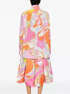 Emilio Pucci Iride Print Silk Shirt
