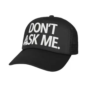 PALACE Don't Ask Me" Trucker Cap - Black