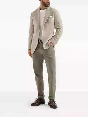 Brunello Cucinelli Traditional Fit Five-pocket Denim Trousers - Green