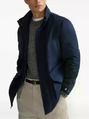 Brunello Cucinelli Water-resistant Microfiber Parka With Packable Hood