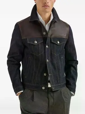 Brunello Cucinelli Paneled No-fade Denim Four-pocket Jacket