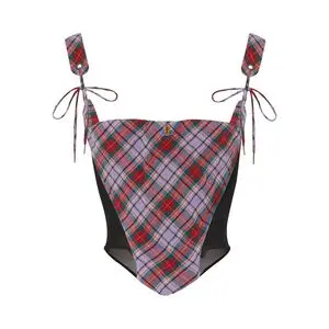 VIVIENNE WESTWOOD Corset With Plaid Pattern