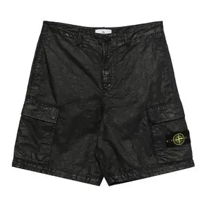 Stone Island Cargo Pocket Shorts - Black