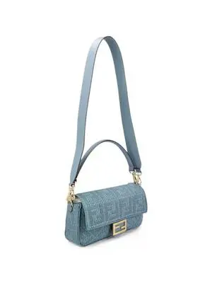 Fendi Medium Baguette Shoulder Bag - Blue