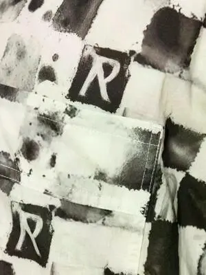 REPRESENT Checkerboard-print Short-sleeve Shirt