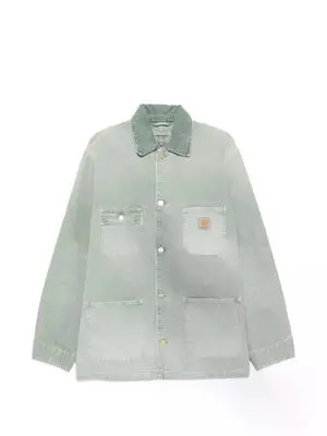 Carhartt Work In Progress Corduroy-collar Logo-patch Jacket - Green