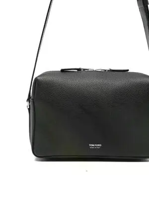 TOM FORD Grained Leather Messenger Bag
