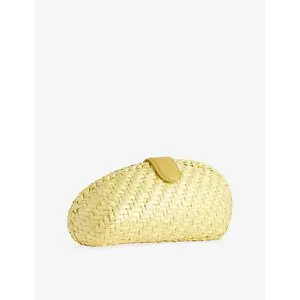 Rodo Willow Chain Strap Woven Clutch Bag