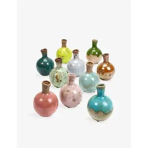 SERAX Pastels Small Assorted Earthenware Bottle Vase - Multi