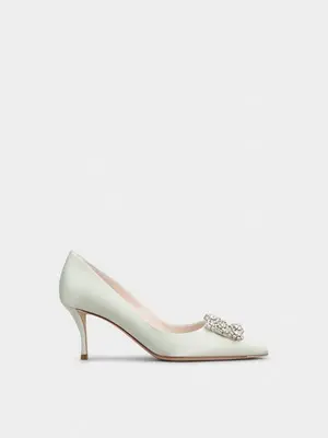 ROGER VIVIER Efflorescence Satin Pumps