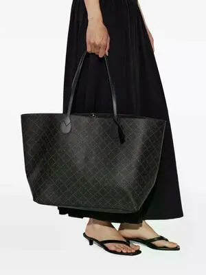 BY MALENE BIRGER Abi Monogram Tote Bag - Black