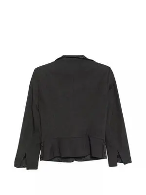 Saint Laurent Polka Dot Skirt Suit - Black