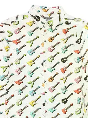 Jeremy Scott Single-breasted Guitar Print Coat