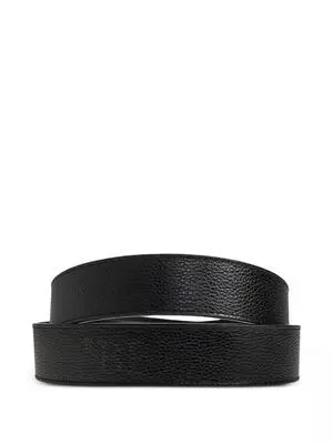 Off-White Grained Leather Belt With Arrow Buckle